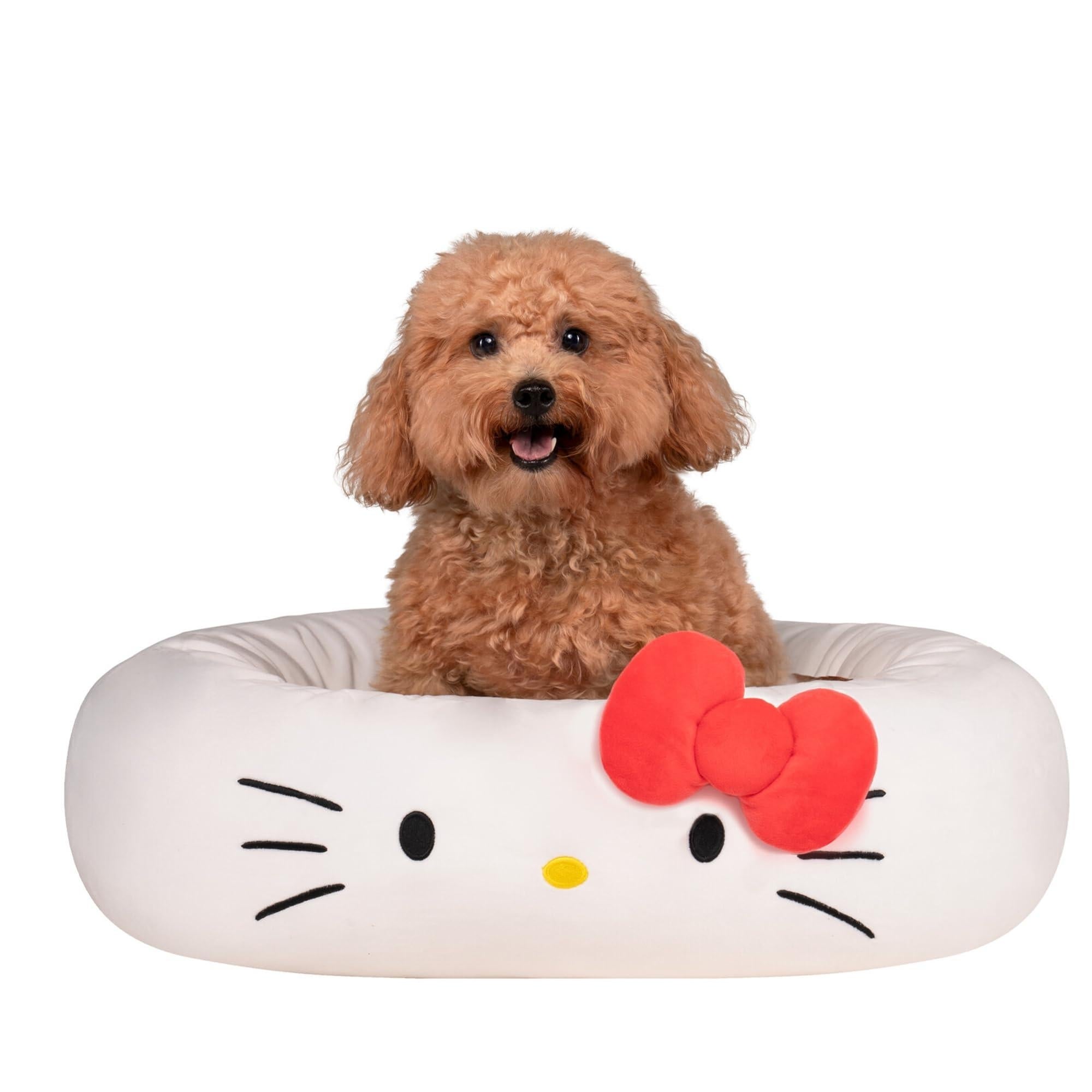 Hello Kitty and Friends Hello Kitty Pet Bed - Pet Bolster Bed with Character Design and Machine ...